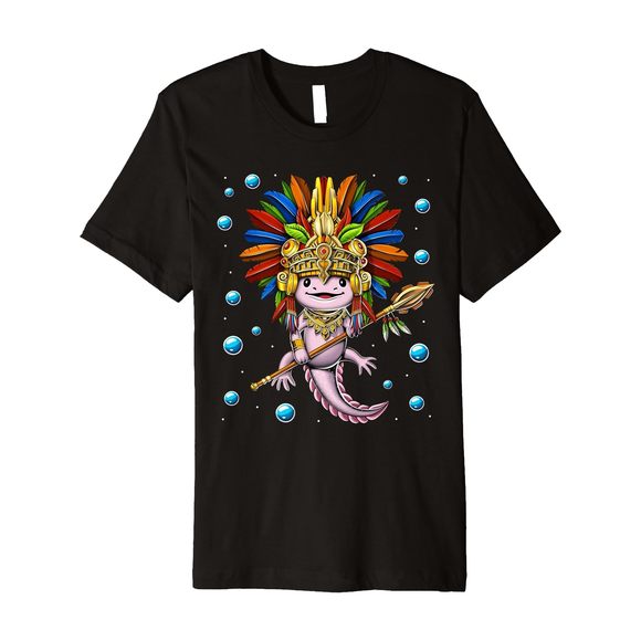 Ancient Aztec Mayan Clothing | Tops | Axolotl Aztec Warrior Mexican ...